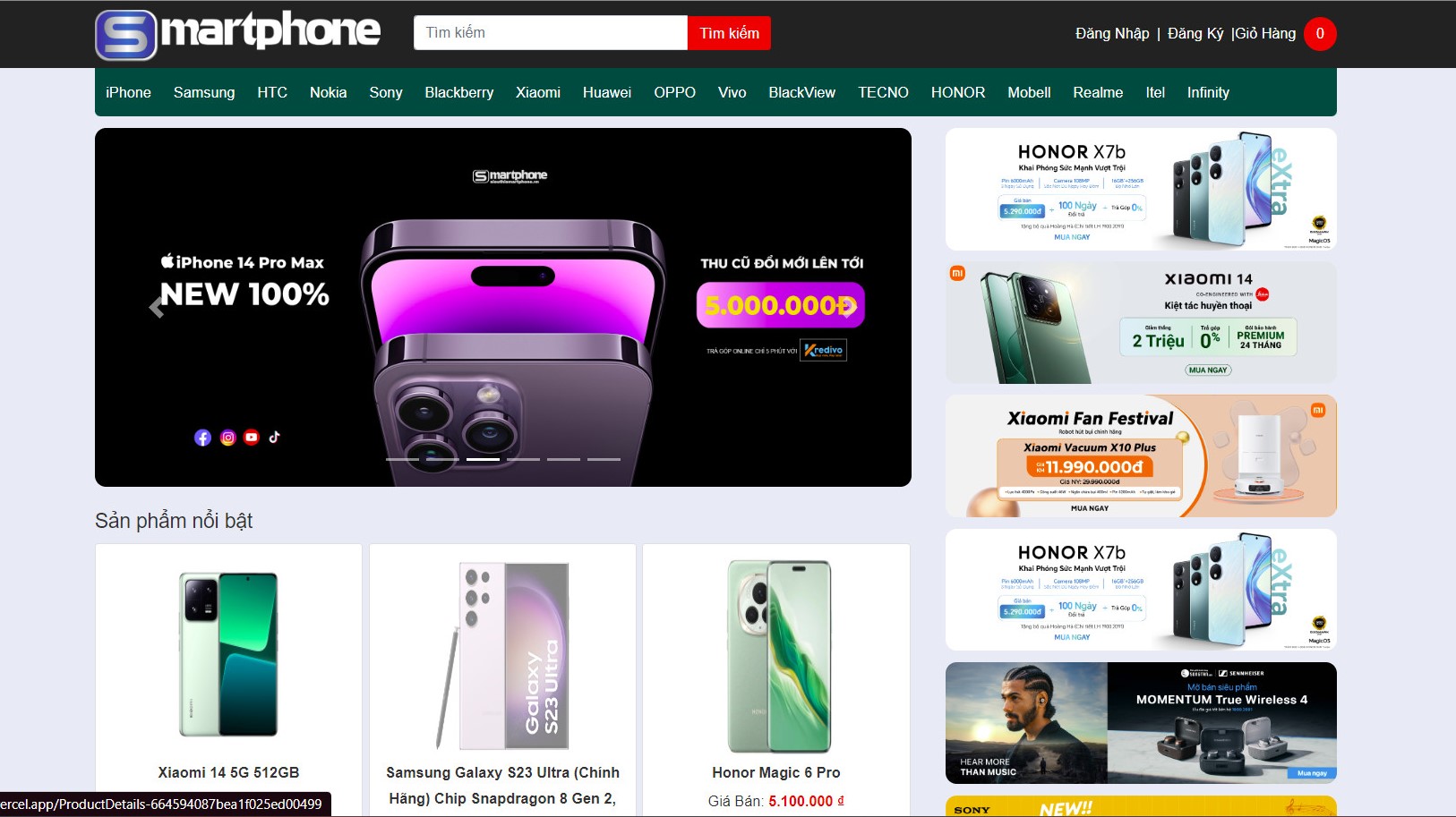 NguyenXuanTruong Portfolio Website